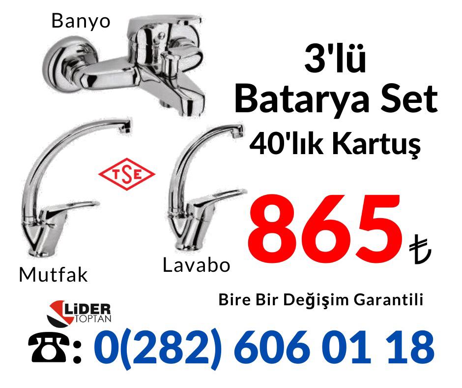 3'lü Batarya Set - Lider Yapı Malzemeleri